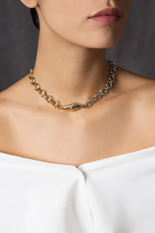 MLE Gentlewoman's Agreement Necklace With Clasp Pendant - Duet - 16"